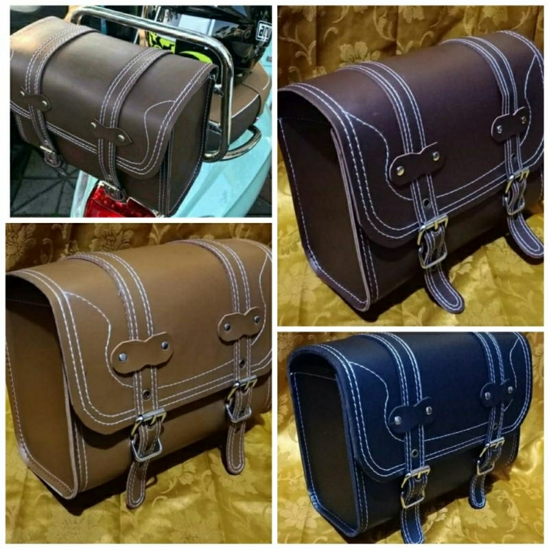 Jual Tas motor/Side bag buat backrack motor vespa modern Fazzio Grand ...