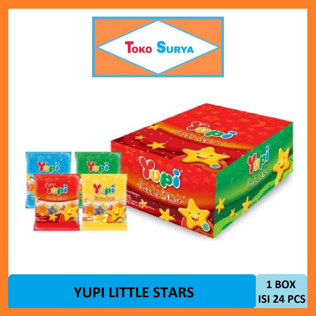 Jual Yupi Gummy Candies Little Stars 24 x 6Gr | Shopee Indonesia