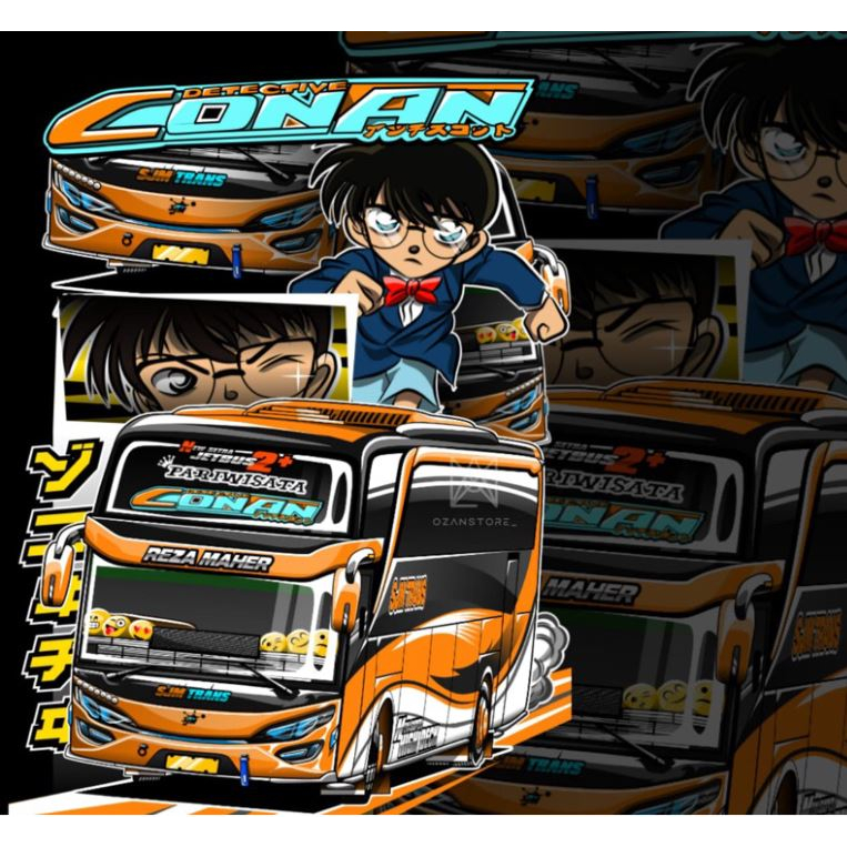 Jual Stiker Bus Sjm Trans Conan Hologram Cutting Lasser Shopee Indonesia