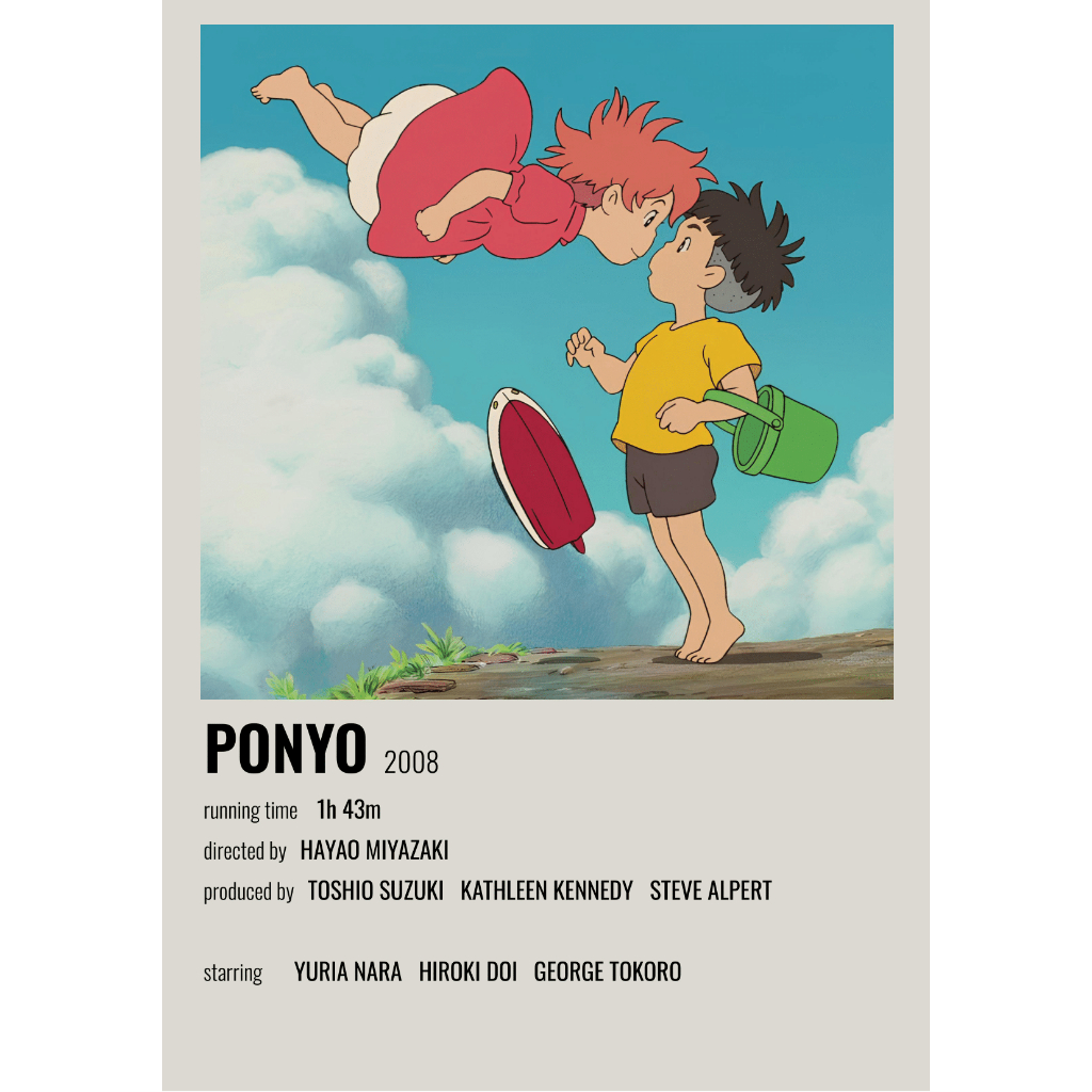 Jual Poster Ghibli Ponyo / Aesthetic Wall Decor / Poster Movie (A5 ...