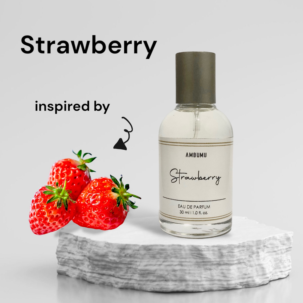 Jual Ambumu Parfum STRAWBERRY Aroma Buah Strawberry — Parfum Unisex ...