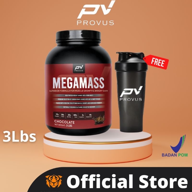 Jual PROVUS Megamass 3lbs Gainer Mega Mass 3 lbs | Shopee Indonesia