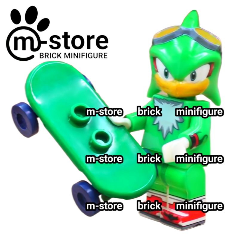 Jual brick sonic the hedgehog jet the hawk mini toy figure | Shopee ...
