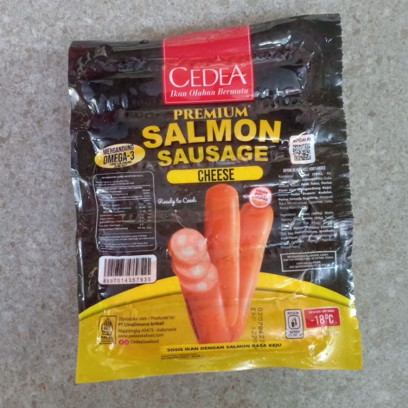 Jual Cedea Premium Salmon Sosis Keju 390 gram | Shopee Indonesia
