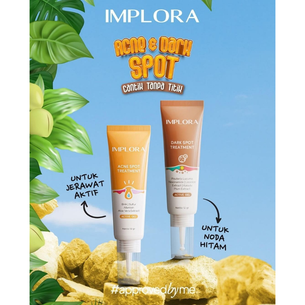 Jual Implora Cream Active Gel Acne Spot / Dark Spot Treatment 12g ...