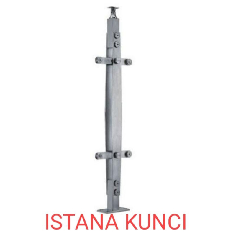 Jual TIANG RAILING KACA / TIANG RAILING TANGGA KACA STEINLES STELL SUS ...