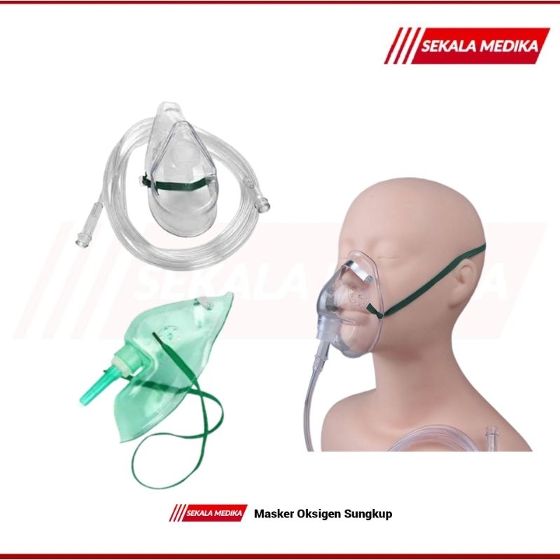 Jual Masker Oksigen Simple Oxygen Mask Dewasa / Anak Satuan | Shopee Indonesia