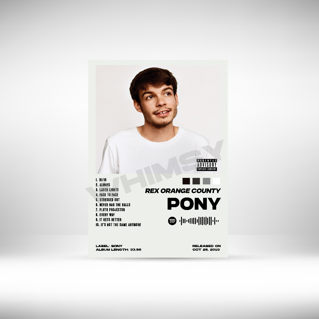 Jual Poster Album Pony - Rex Orange County | Shopee Indonesia
