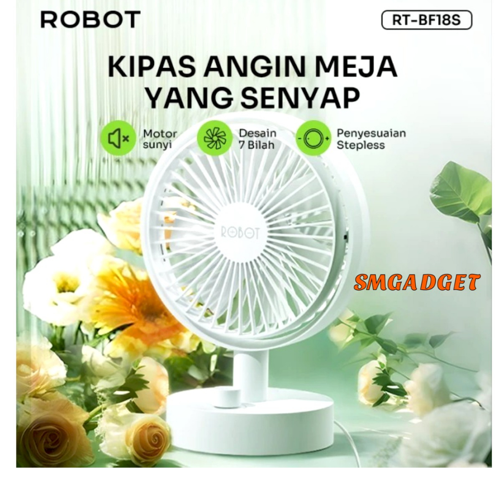 Jual ROBOT RT-BF18S Kipas Angin Mini Portable Fan 7 Blade | Shopee ...