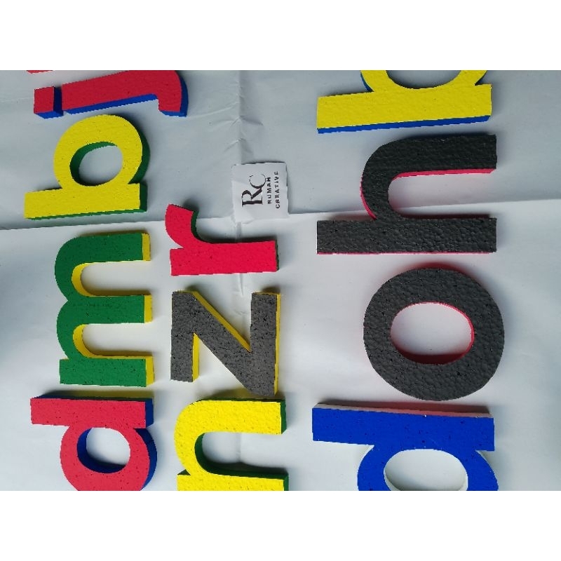 Jual HURUF TIMBUL STYROFOAM TINGGI 5 CM / HURUF TIMBUL / HURUF ABJAD ...