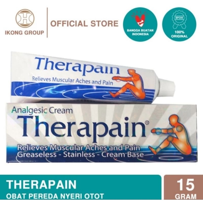 Jual therapain krim nyeri otot dan nyeri sendi 15 gr | Shopee Indonesia