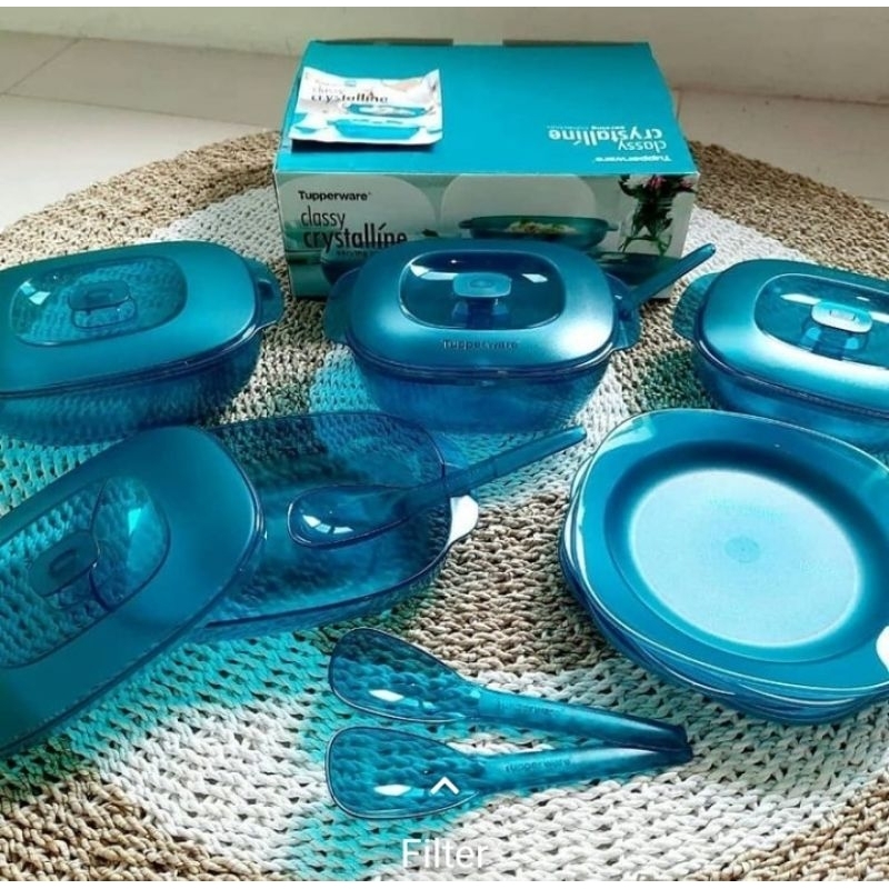 Jual Piring 4pcs /piring kristal/Crystal plate/piring Tupperware ...