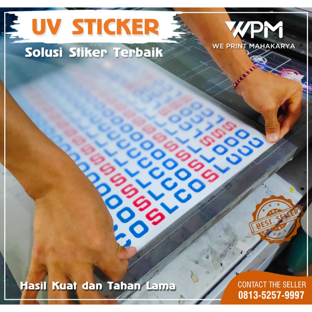 Jual Cetak Stiker Sablon Film DTF UV A3 A4 A5 dan uk 40 x 100 ( semeter ...