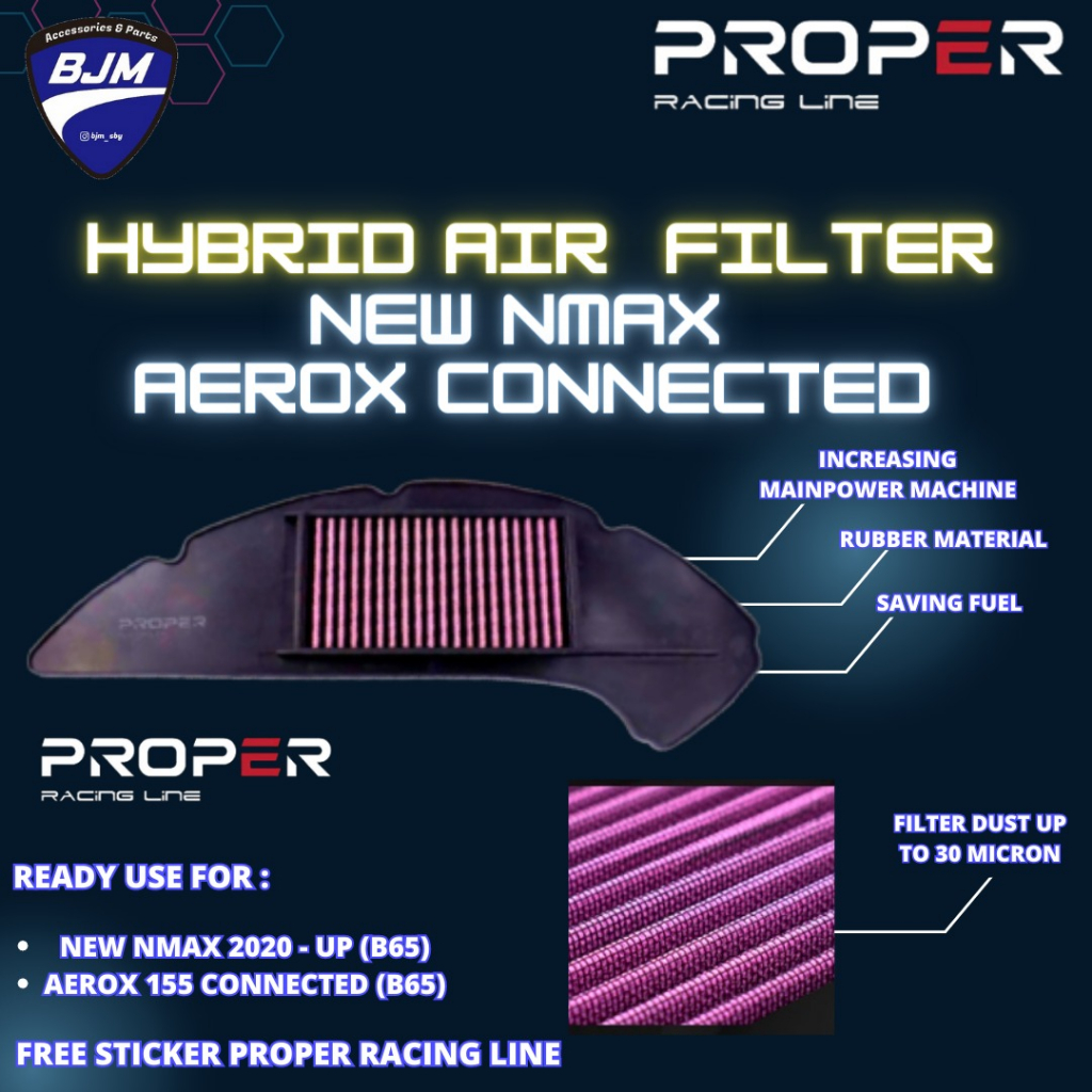 Jual AIR FILTER SARINGAN UDARA PROPER RACING LINE NEW NMAX AEROX ...