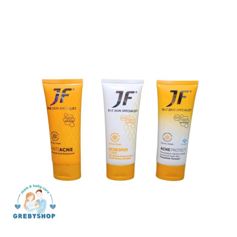 Jual JF Sulfur Anti Acne/ Acne Spot Care/ Acne Protect Facial Wash ...