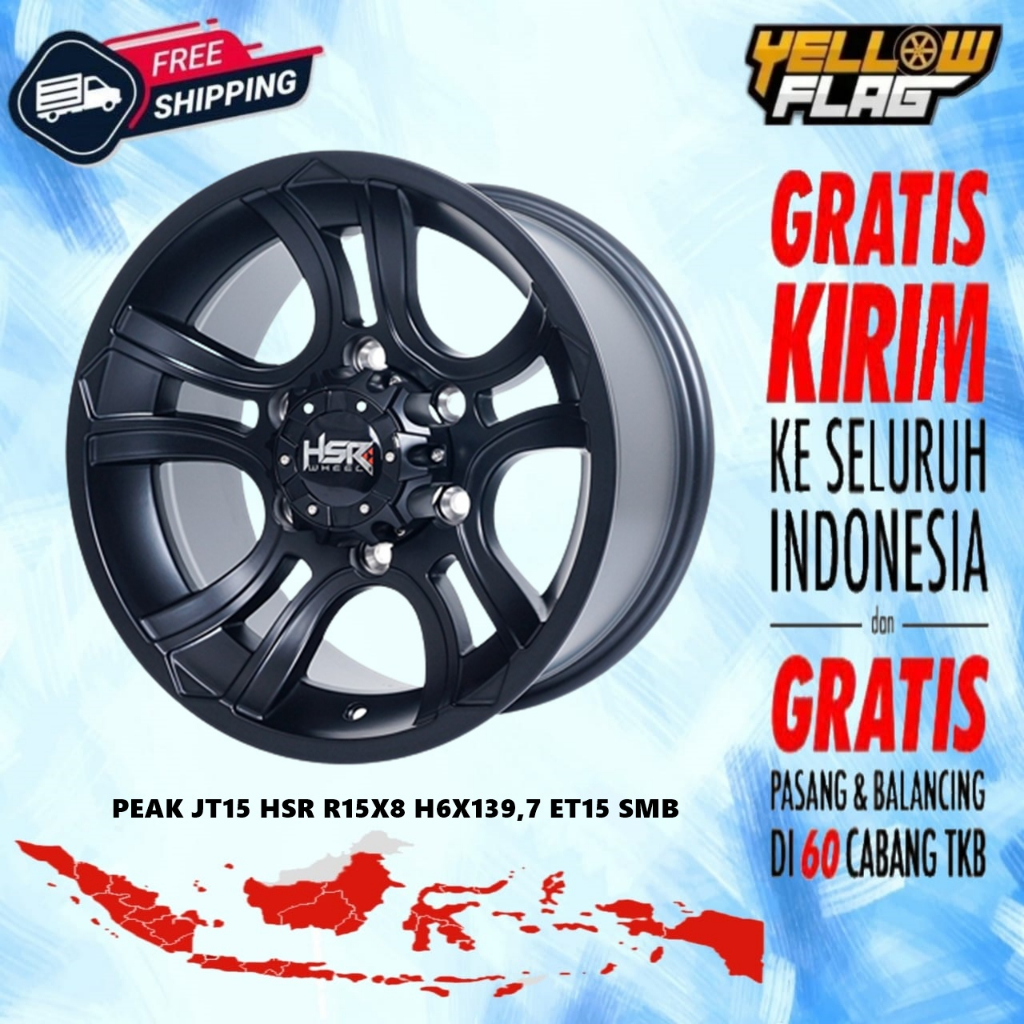 Jual velg mobil Panther Ring 15 HSR Peak Pelek Racing Jeep R15 mobil Prado Hardtop | Shopee ...