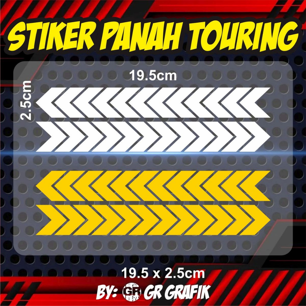 Jual STIKER CUTTING PANAH TOURING / GARIS POLISI / LINE POLICE (MURAH ...