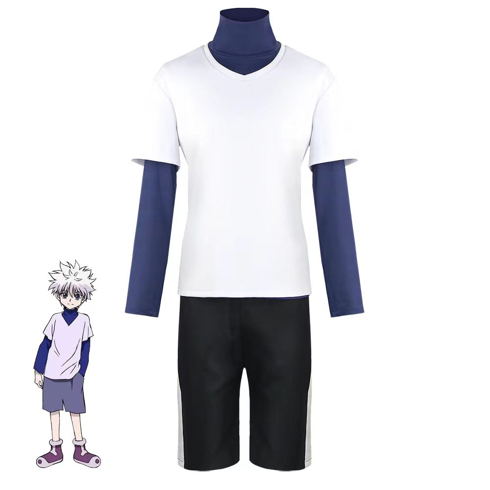 Jual HUNTER×HUNTER Killua Zoldyck Cosplay Costume Uniform Suit Full Set ...