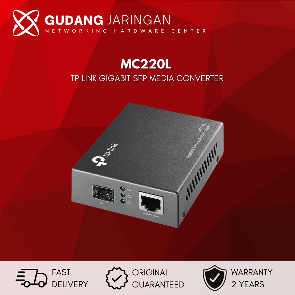 Jual TP-LINK MC220L Gigabit SFP Media Converter | Shopee Indonesia