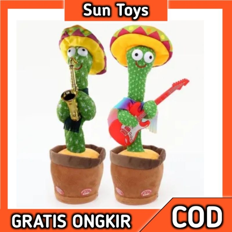 Jual Cactus Toy Boneka Pintar Kaktus Joget Joged Goyang Bisa Ngomong ...