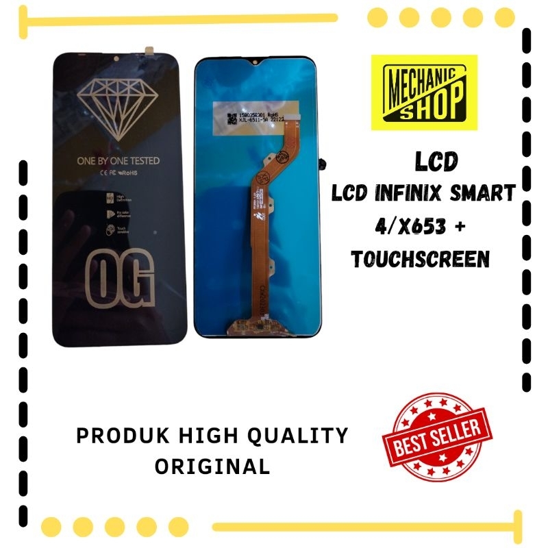 Jual lcd infinix smart 4/x653 + touchscreen (black) | Shopee Indonesia