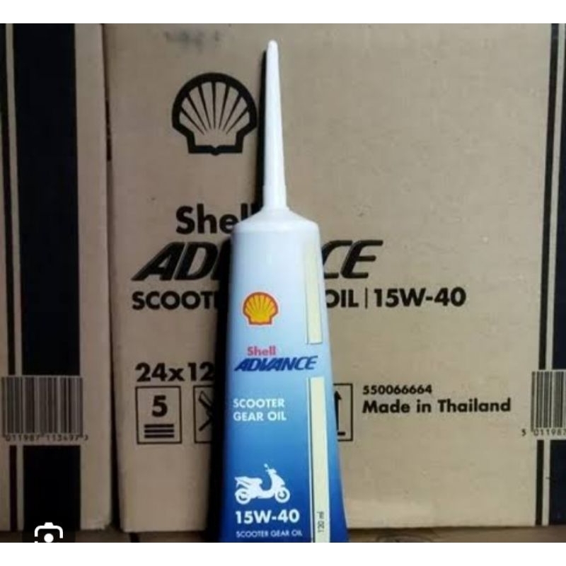 Jual Oli Gardan Shell Matic 15W-40 120ml Shell Advance Gear Oil ...