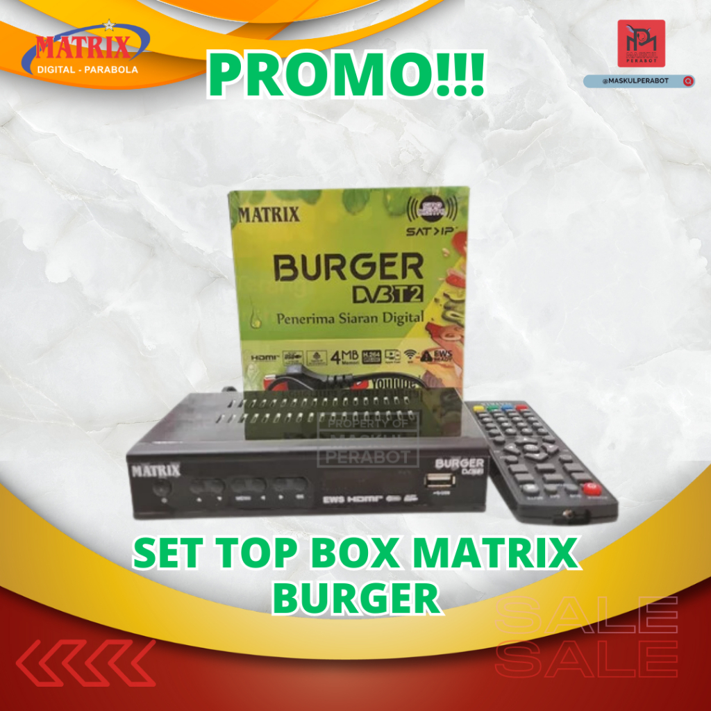 Jual Jual matrix burger Harga Terbaik & Termurah Oktober 2023 Set Top Box TV Digital Matrix ...