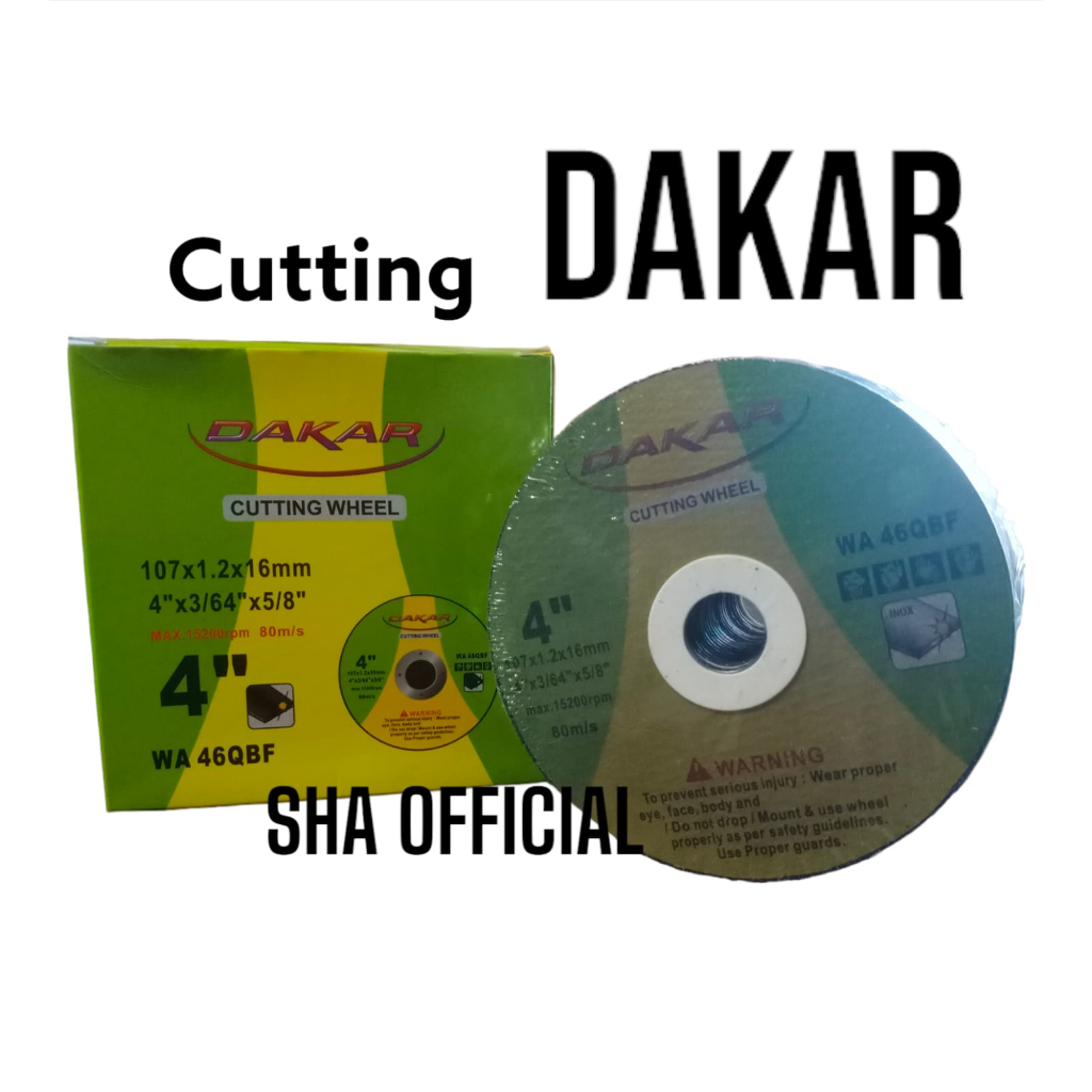 Jual Cutting Wheel Mata Batu Potong Gerinda 4 Inch DAKAR Mata Gerinda ...