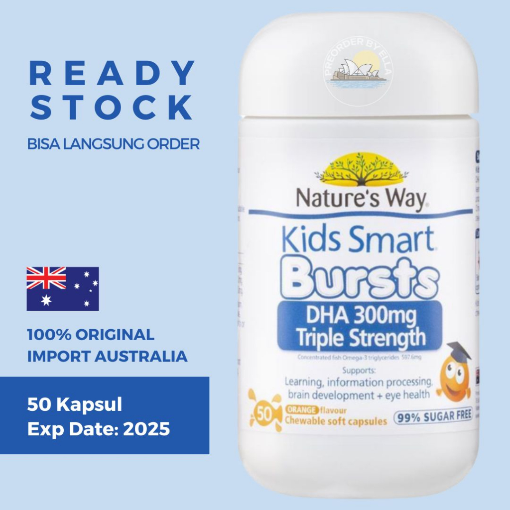 Jual Nature's Way Kids Smart Bursts DHA 300mg Triple Strength 50 ... Jual Nature's Way Kids Smart Bursts DHA 300mg Triple Strength 50 ...