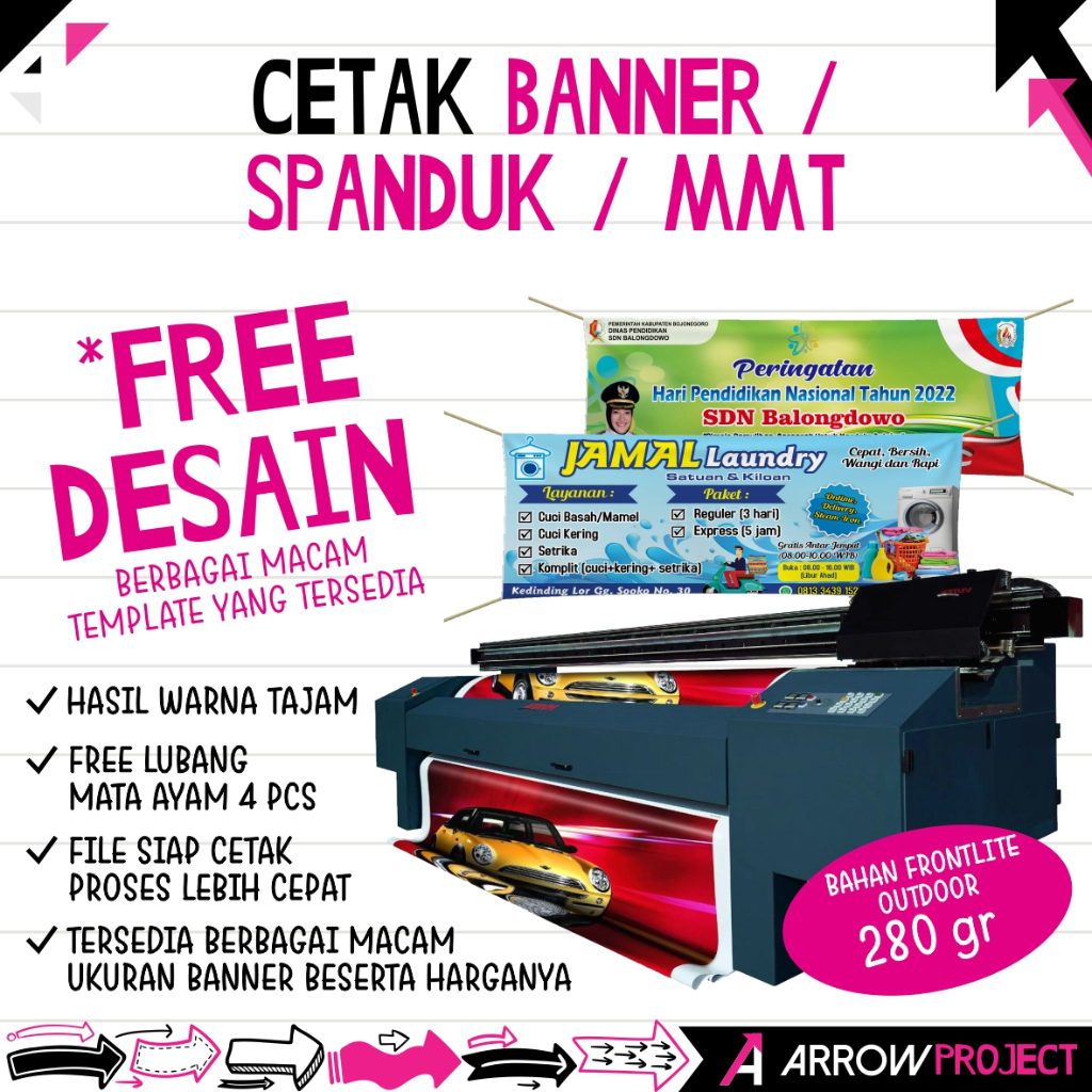 Jual CETAK BANNER / SPANDUK / MMT / BACKDROP (FREE DESAIN *TEMPLATE) | Shopee Indonesia