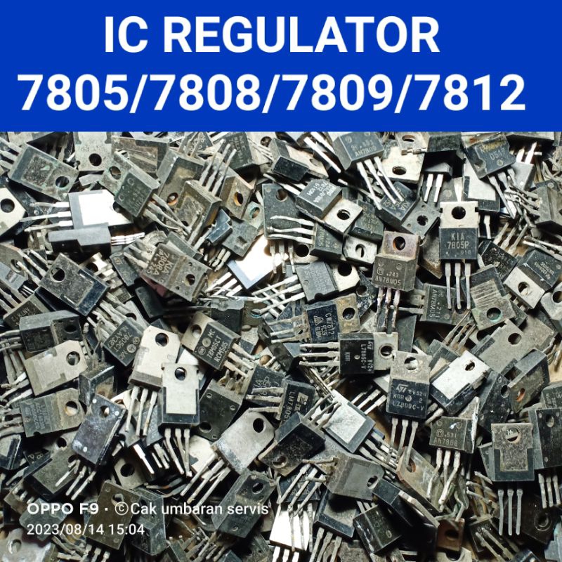 Jual IC REGULATOR 3 PIN : 7805~7808/09~7812 CABUTAN ORIGINAL | Shopee ...