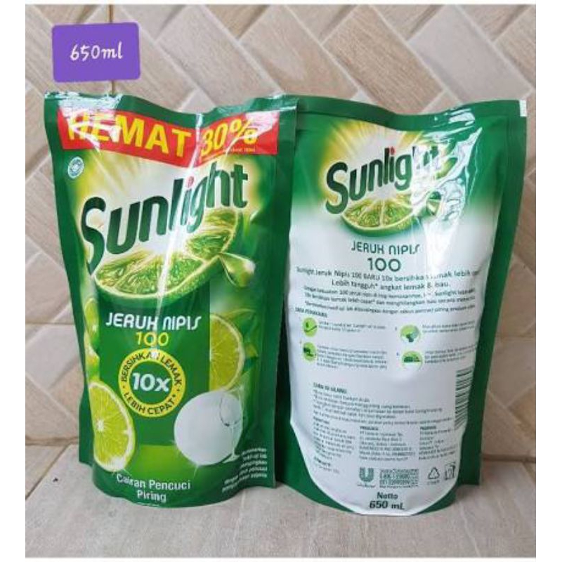 Jual Sabun pencuci piring sunlight jeruk nipis kemasan refill | Shopee Indonesia