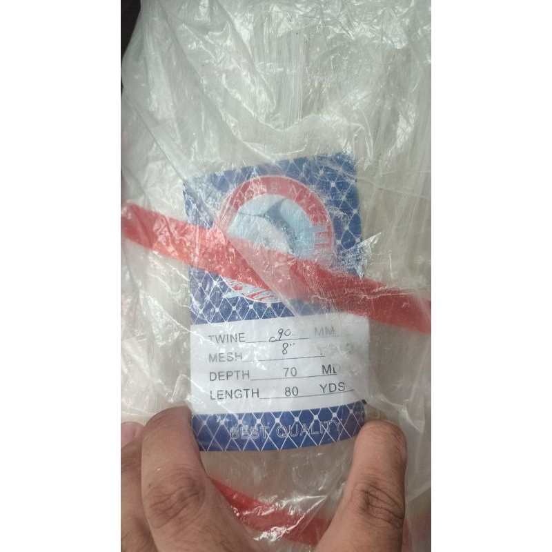Jual jaring ikan besar 7 inch - 8 inchi 0.90 70md/80yds YOKO jaring ...