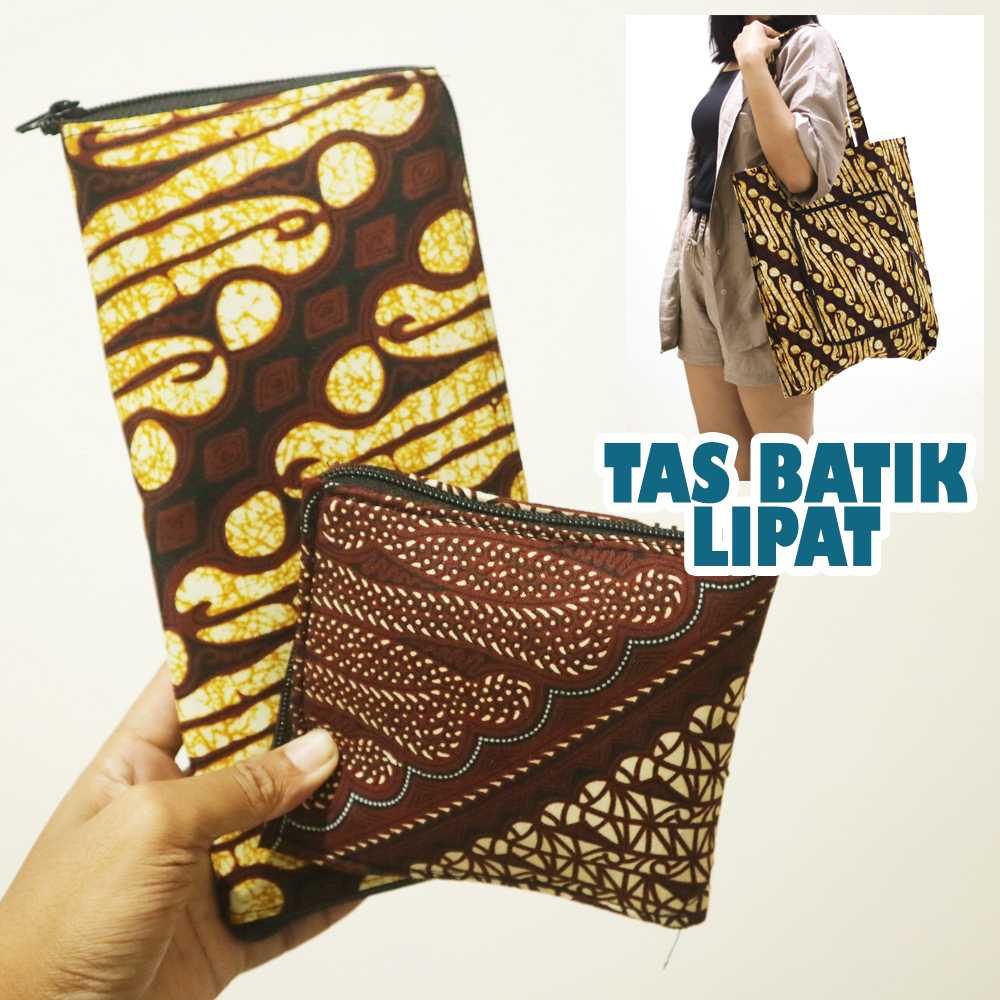 Jual MIGUNANI - Tas Tote Bag Batik Lipat PREMIUM | Shopping Bag Batik Lipat | Tas Belanja Batik ...
