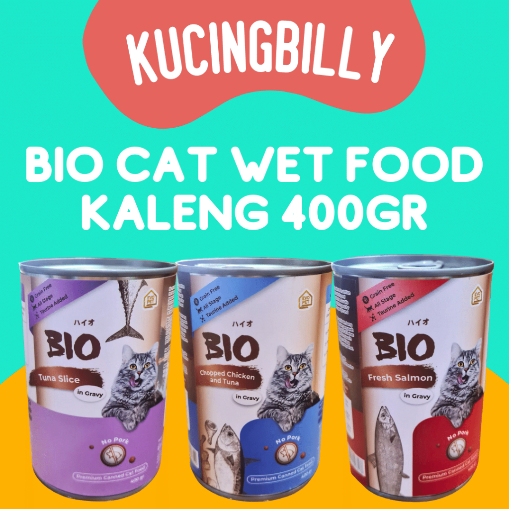 Jual Bio cat wet food kaleng 400gr makanan kucing | Shopee Indonesia