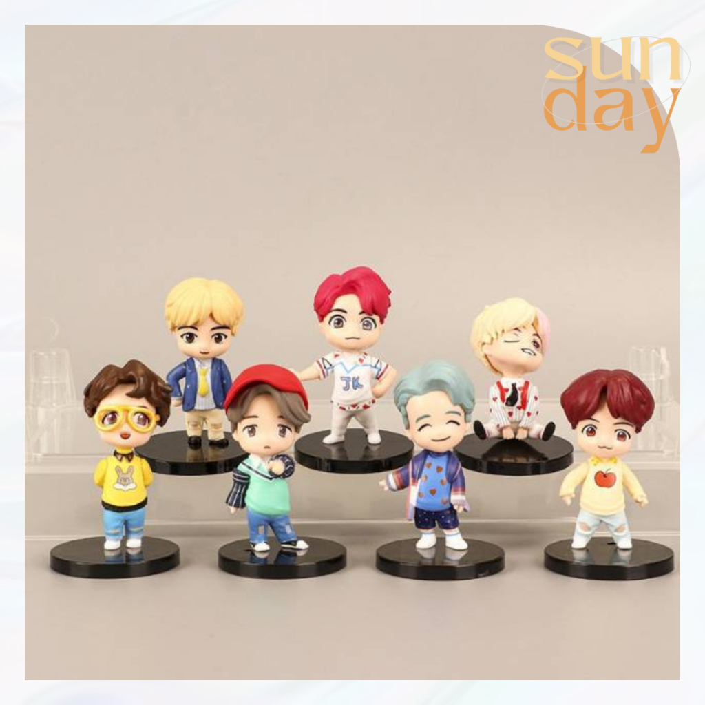 Jual SUNDAY - Figure Kpop BTS Tinytan Mini Pop Up Stand Pajangan ...
