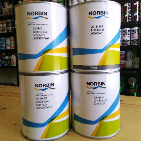 Jual Cat PU Norbin Silver Metalik Standar Tinting Color | Shopee Indonesia