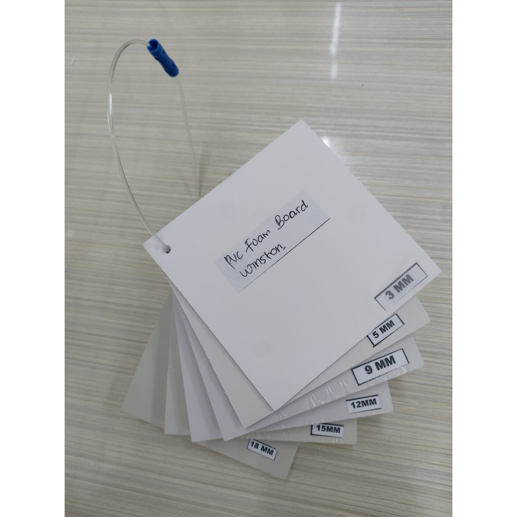 Jual SAMPLE PVC FOAM SHEET BOARD WINSTON 10X10 SEMUA UKURAN | Shopee ...