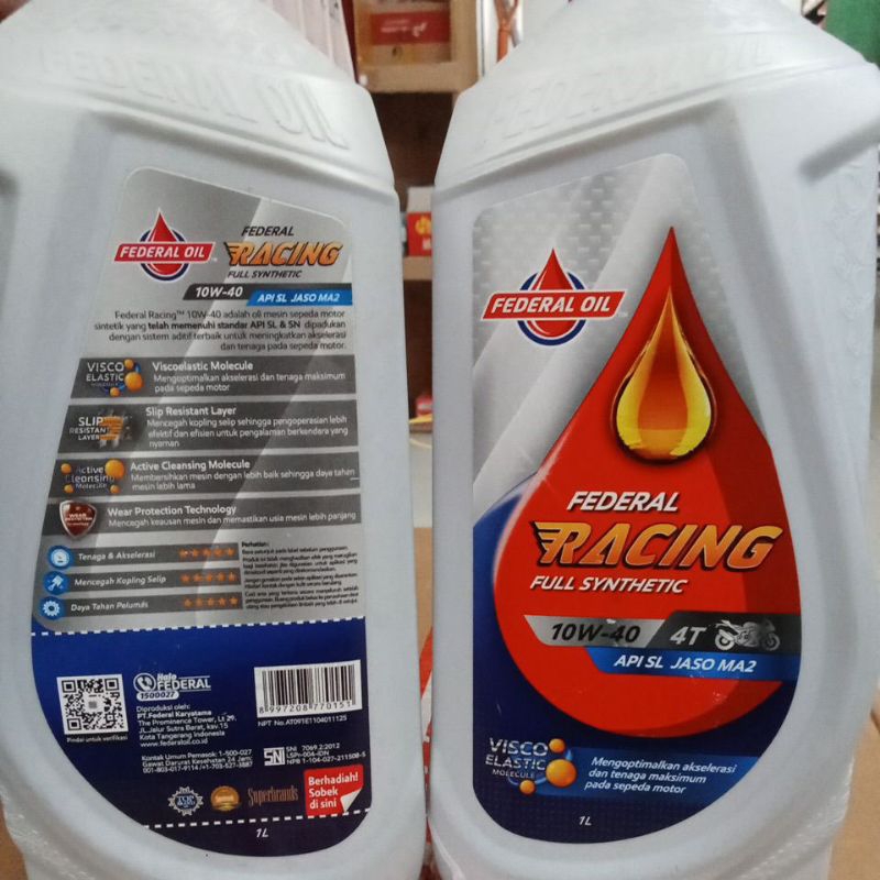 Jual Oli Federal Racing 4t 1L / Racing Matic 1L | Shopee Indonesia