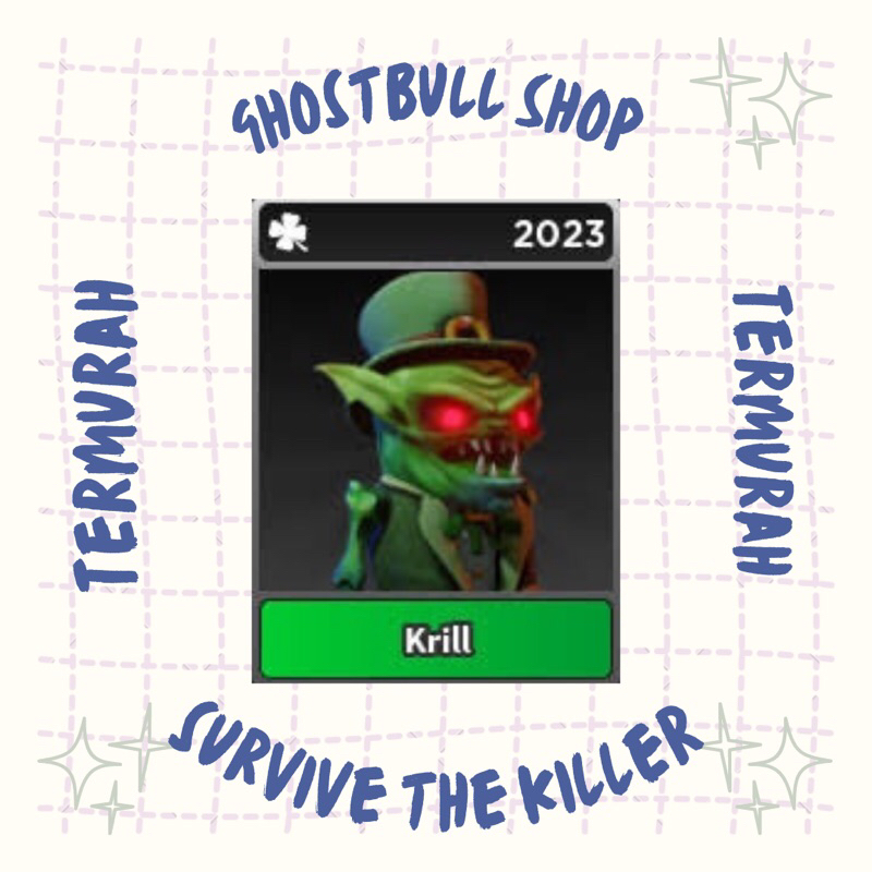 Jual Antivirus Krill Stk Survive The Killer Roblox | Shopee Indonesia