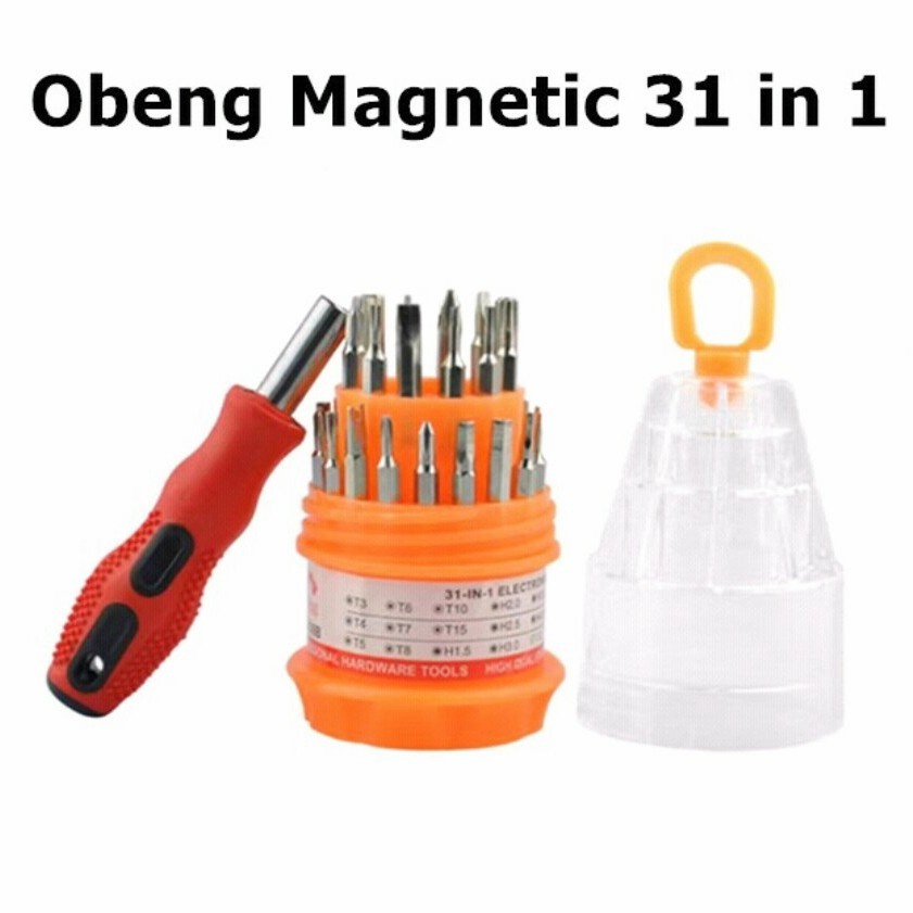 Jual Obeng Set Multifungsi/Obeng Magnetic 31 in 1 / obeng set super murah | Shopee Indonesia
