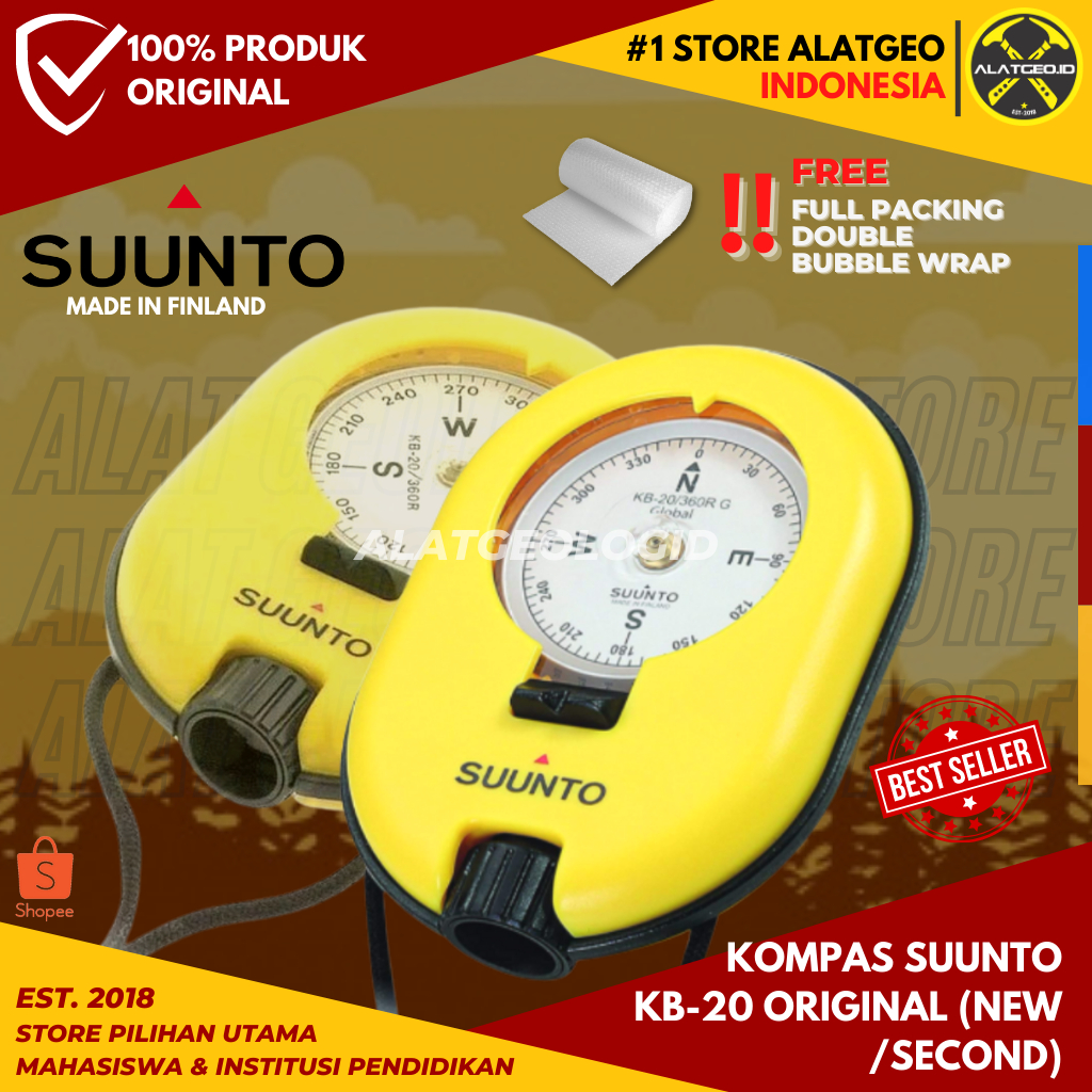 Jual Kompas Suunto KB-20 360R Compass Sunto Plastik Original KB20 Floating | Shopee Indonesia