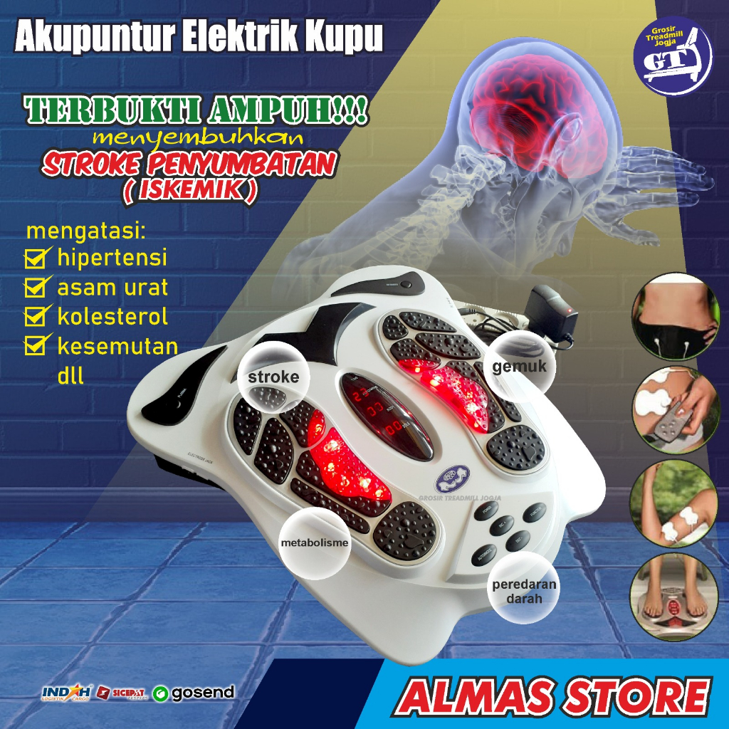 Jual Alat Pijat Kaki Akupuntur Setrum Elektrik Terapi Kesehatan Stroke Ringan Refleksi Tubuh ...