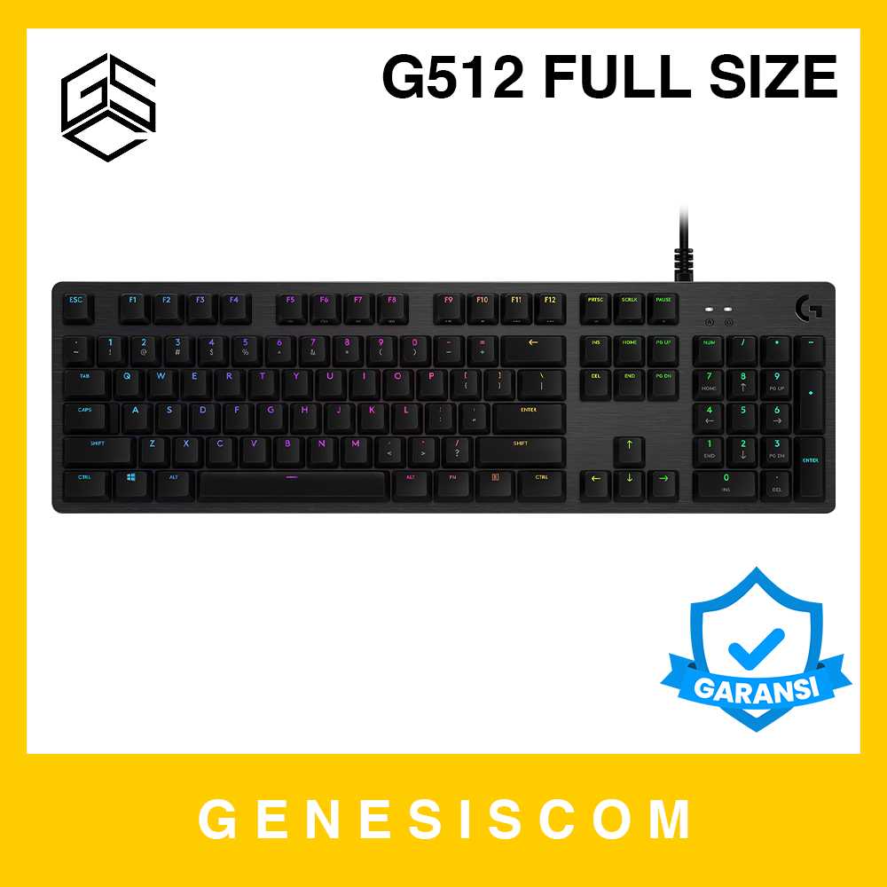 Jual Keyboard Gaming Mechanical LOGITECH G512 Full Size RGB Kabel Wired ...