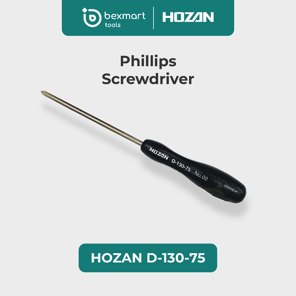 Jual HOZAN D-130-75 Obeng Phillips Screwdriver Hozan | Shopee Indonesia