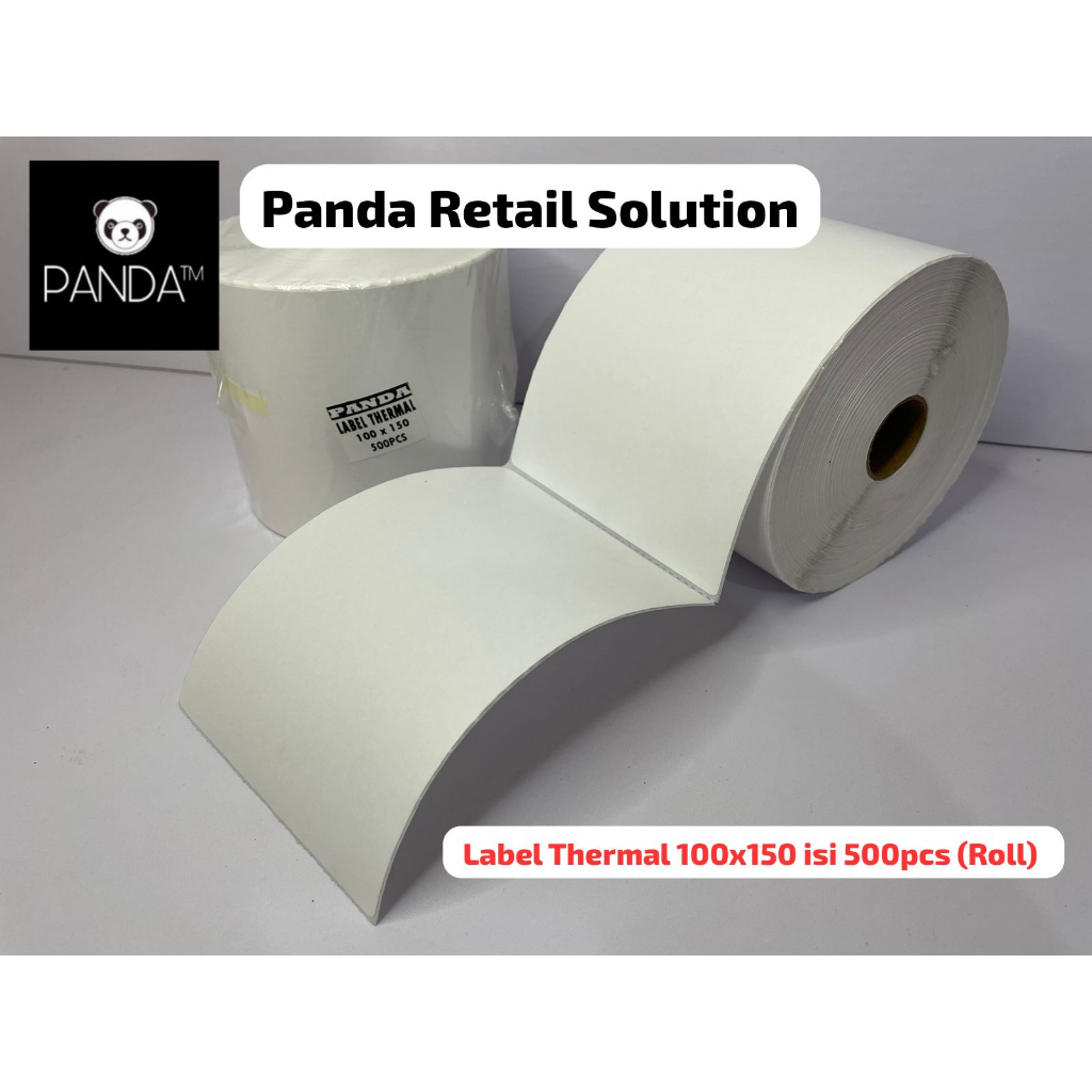 Jual label Thermal 100x150 isi 500 Model Roll | Shopee Indonesia