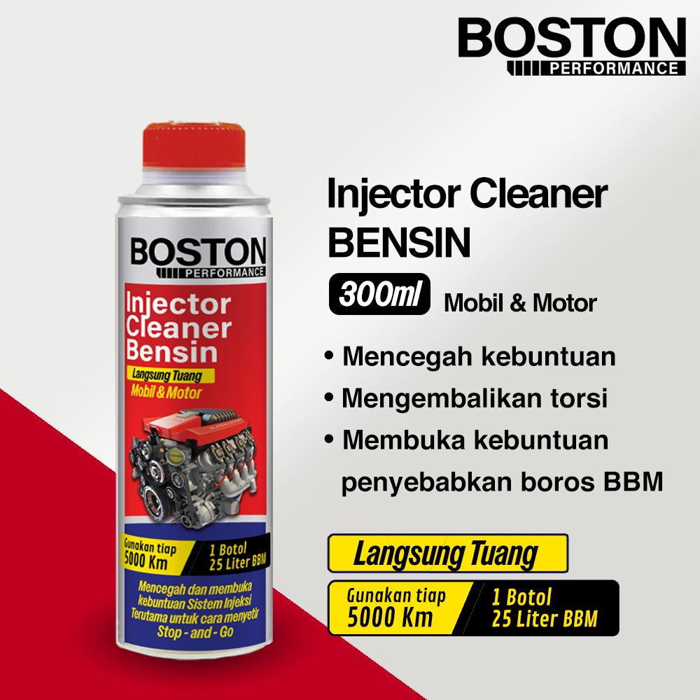 Jual Injector Cleaner Bensin Motor Mobil Langsung Tuang BOSTON ...