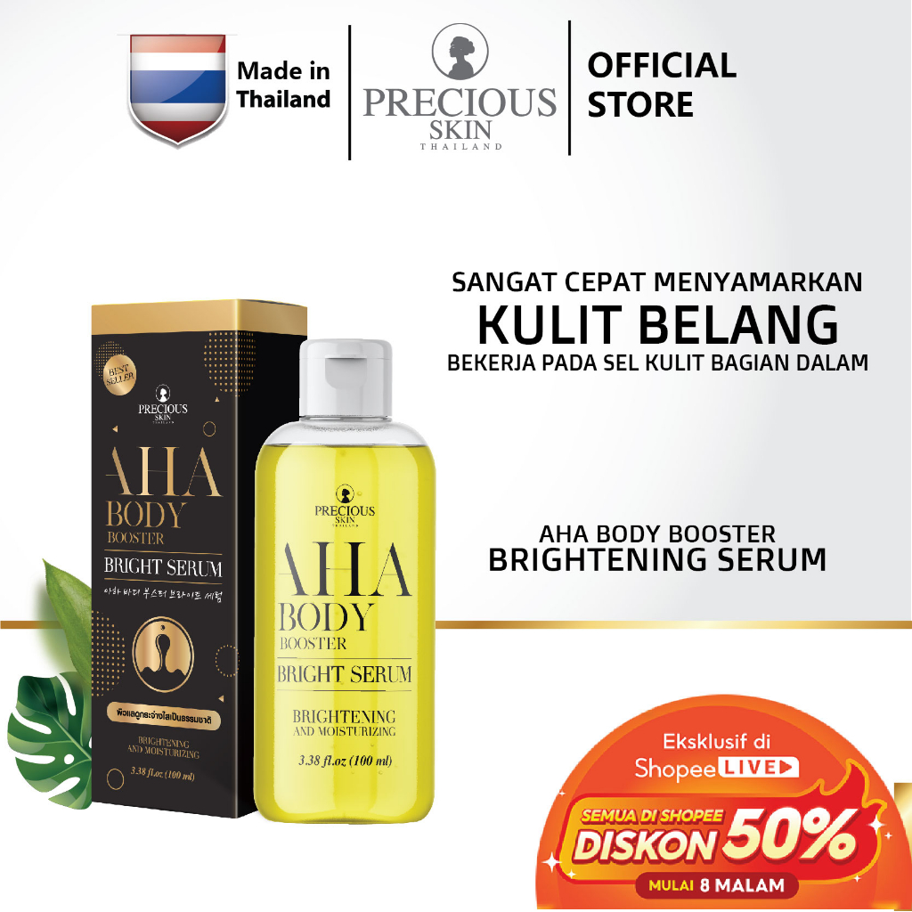 Jual Precious Skin Thailand AHA Brightening & Whitening Booster Body ...