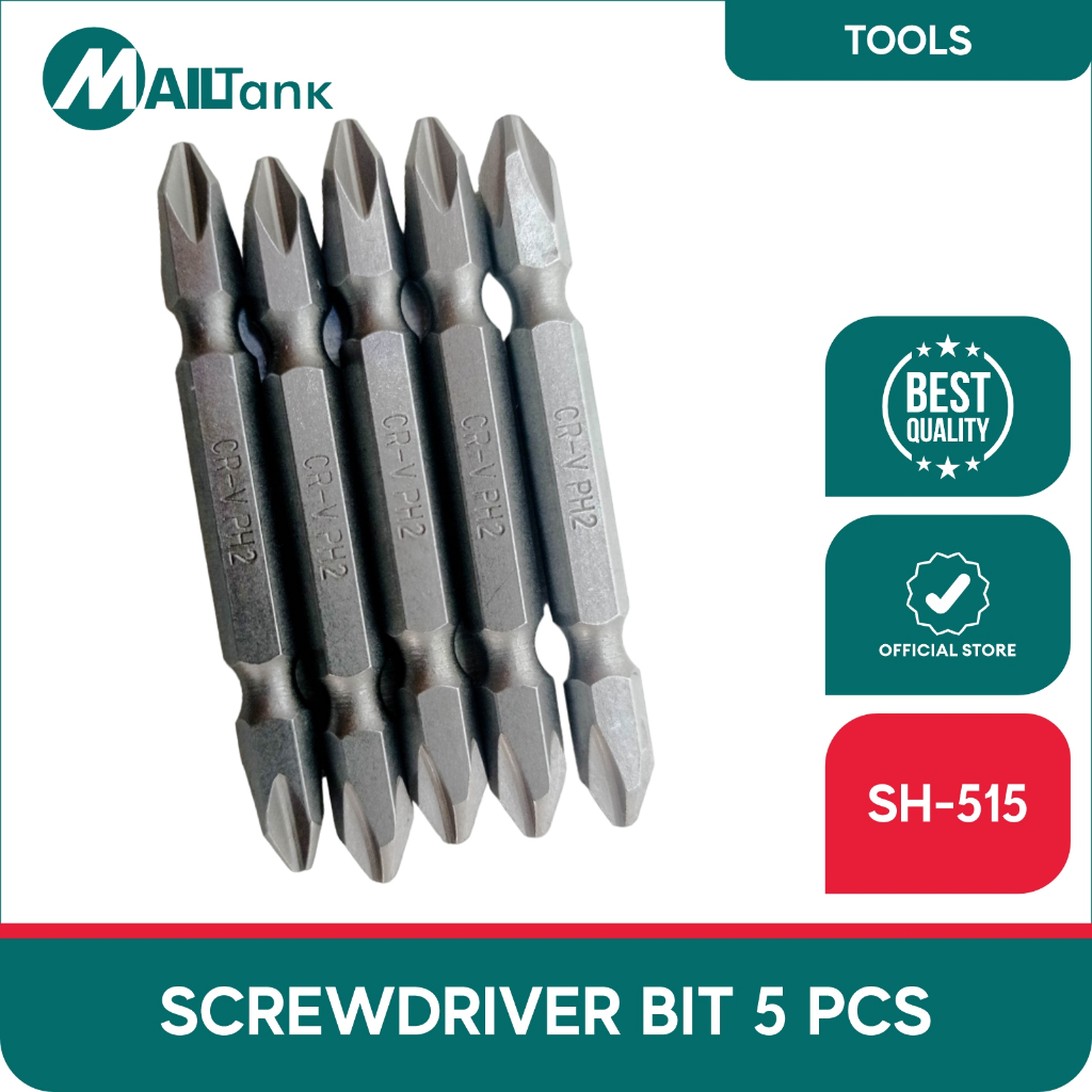 Jual Mailtank SH515 Mata Obeng Screw Driver Bits 5Pcs Set ekonomis ...