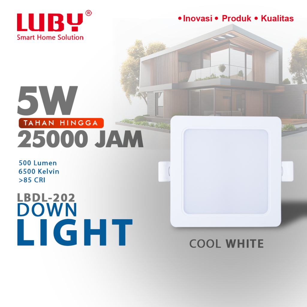 Jual Downlight Luby tipe LBDL-202 5 Watt (persegi) | Shopee Indonesia